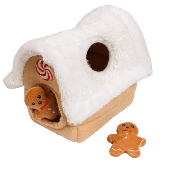 Pet Brands Festive gingerbread House Hide And Seek Toy
