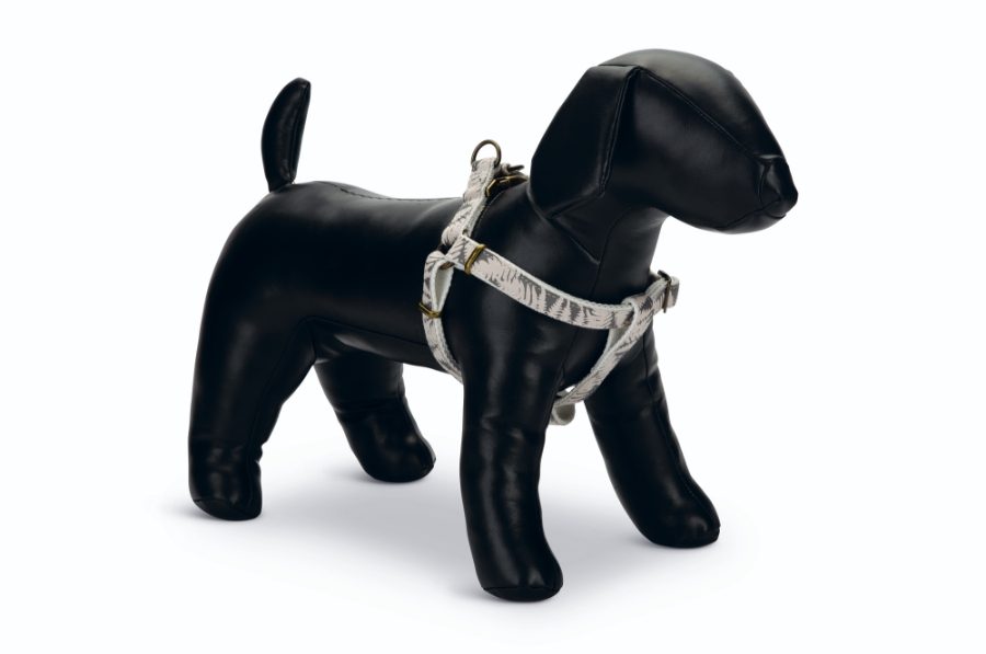 Designed By Lotte Nylon Harness Oribo Beige 20mm X46-75cm