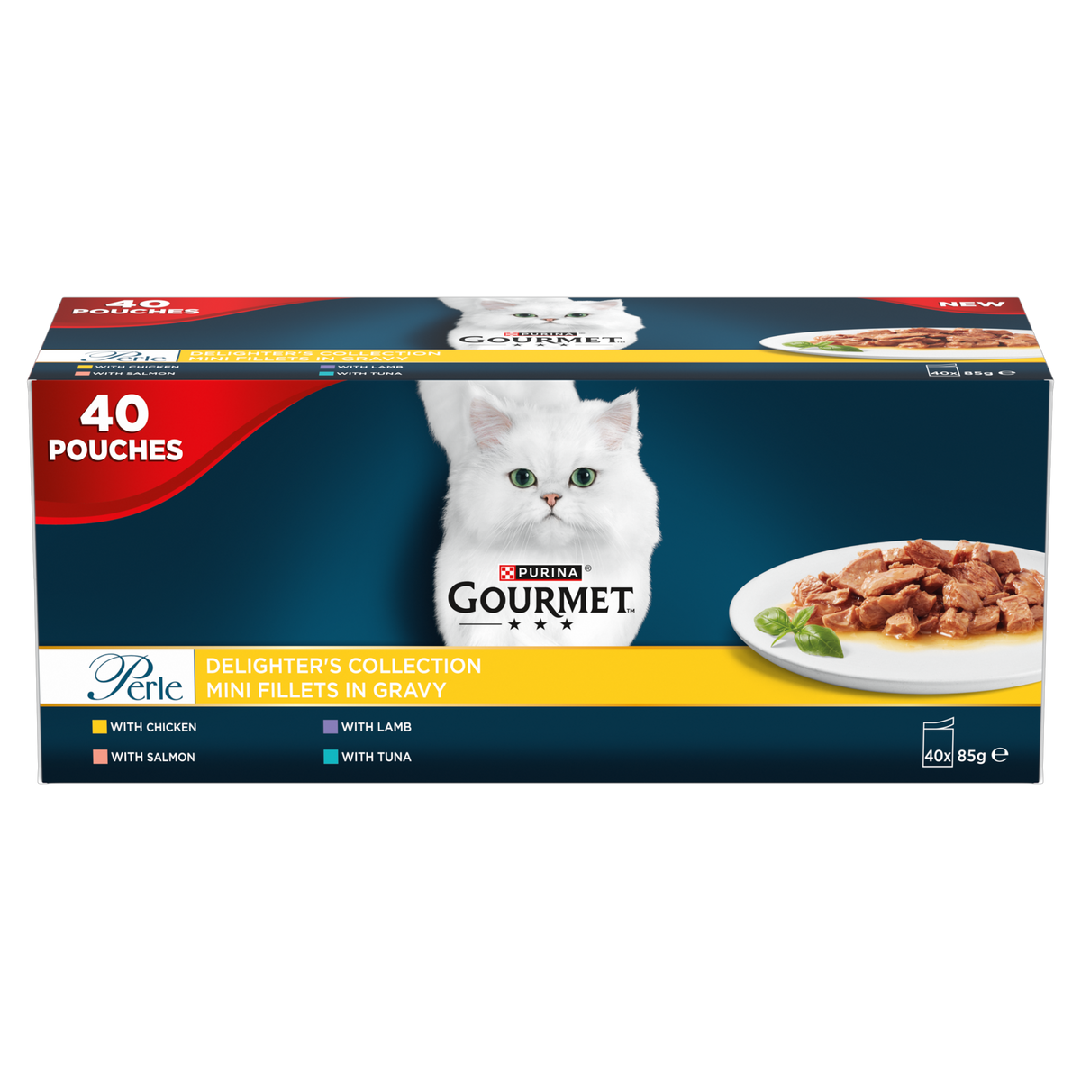 Gourmet Perle Delighter's Collection Mini Fillets in Gravy Pouch Adult