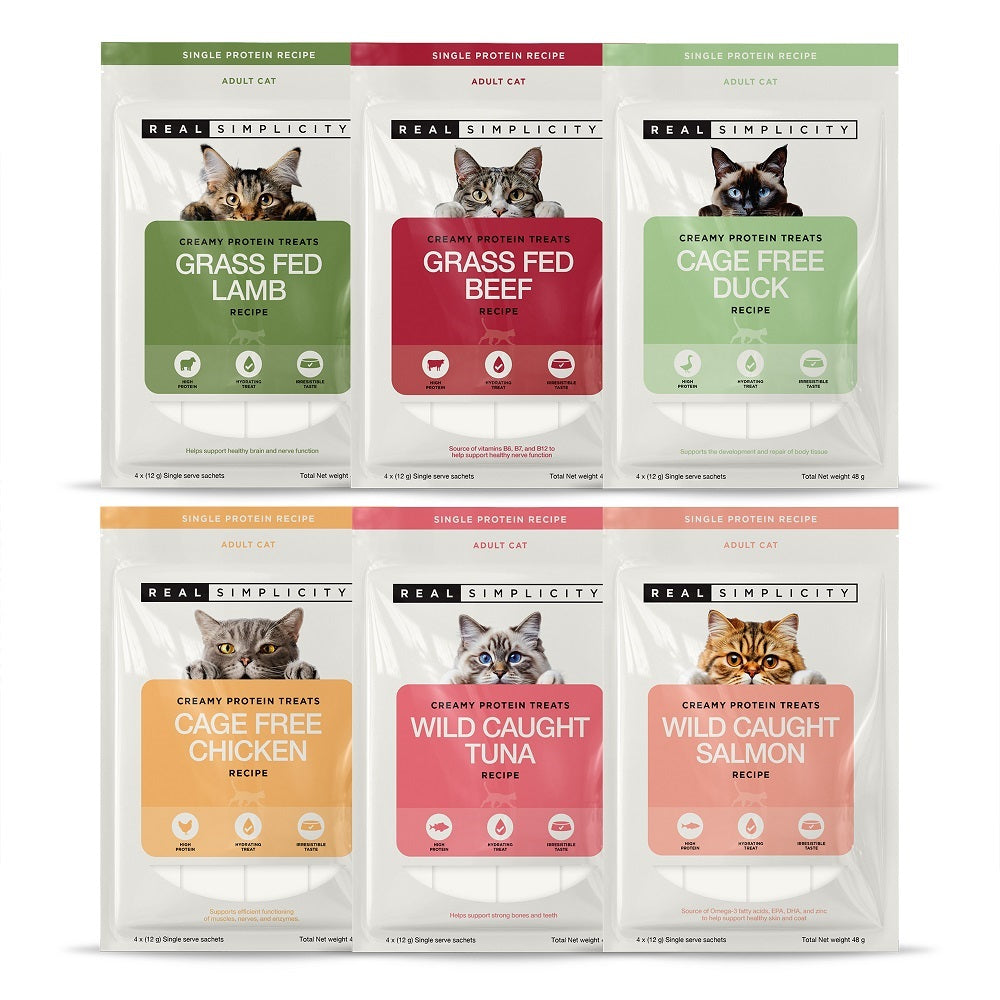 Real Simplicity Creamy Protein Treats Farm Raised Chicken Adult Cat Tr