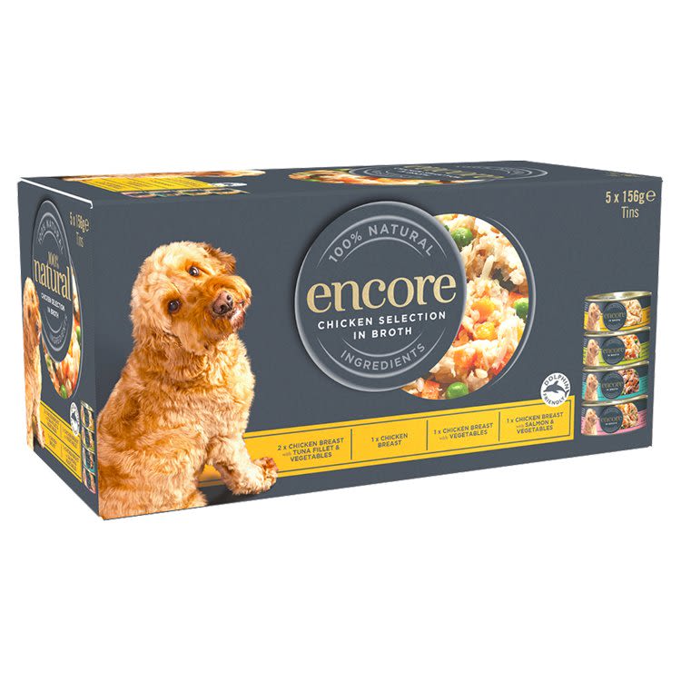 Encore Pate Adult Wet Dog Food - Chicken Selection in Broth