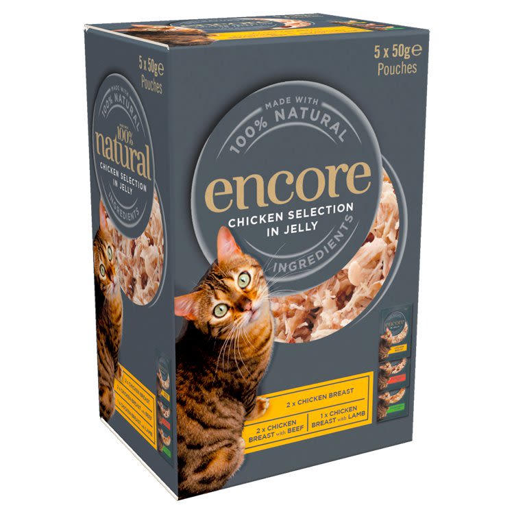 Encore Wet Cat Food in Pouches - Chicken Selection in Jelly