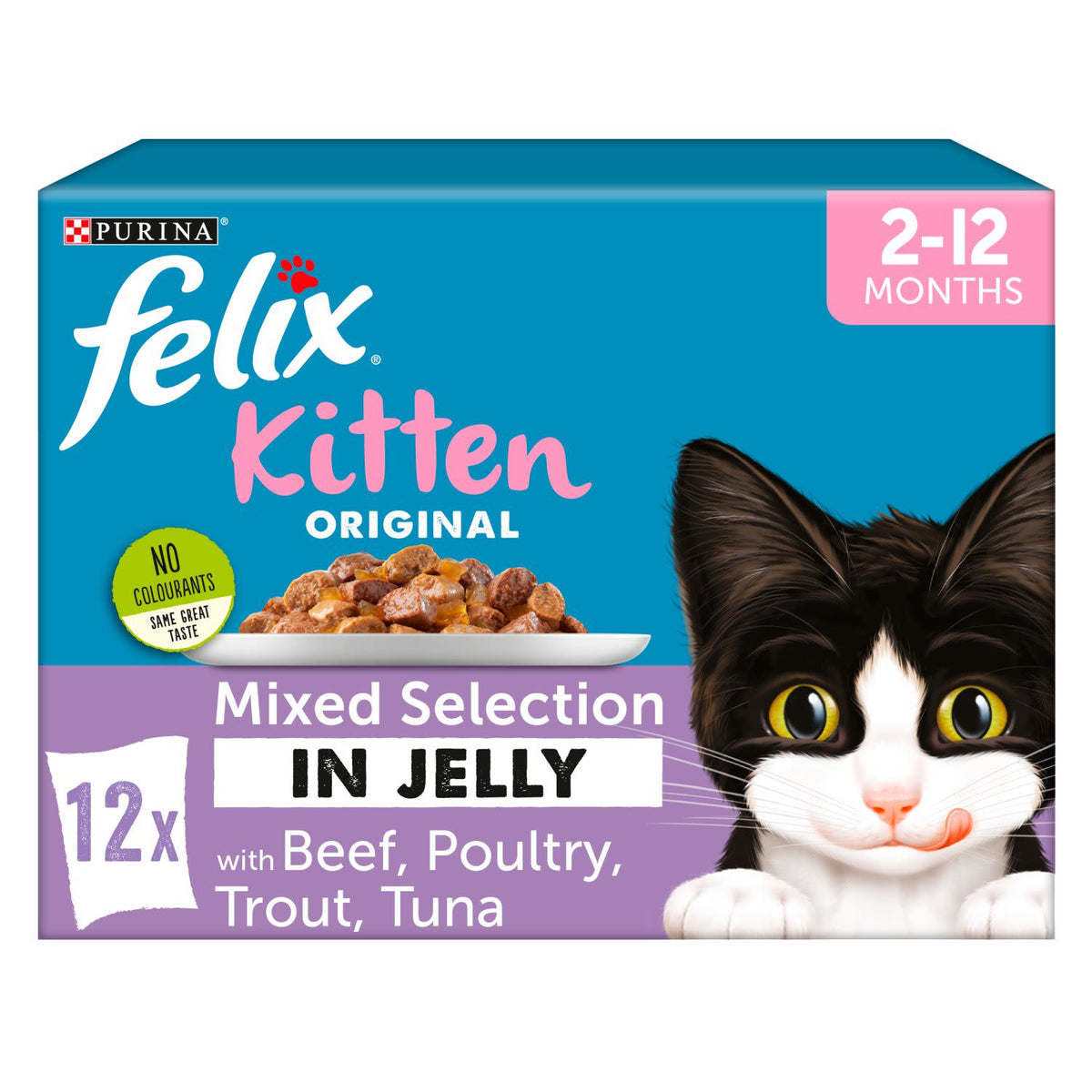 Felix Original Kitten Wet Cat Food - Mixed Selection in Jelly