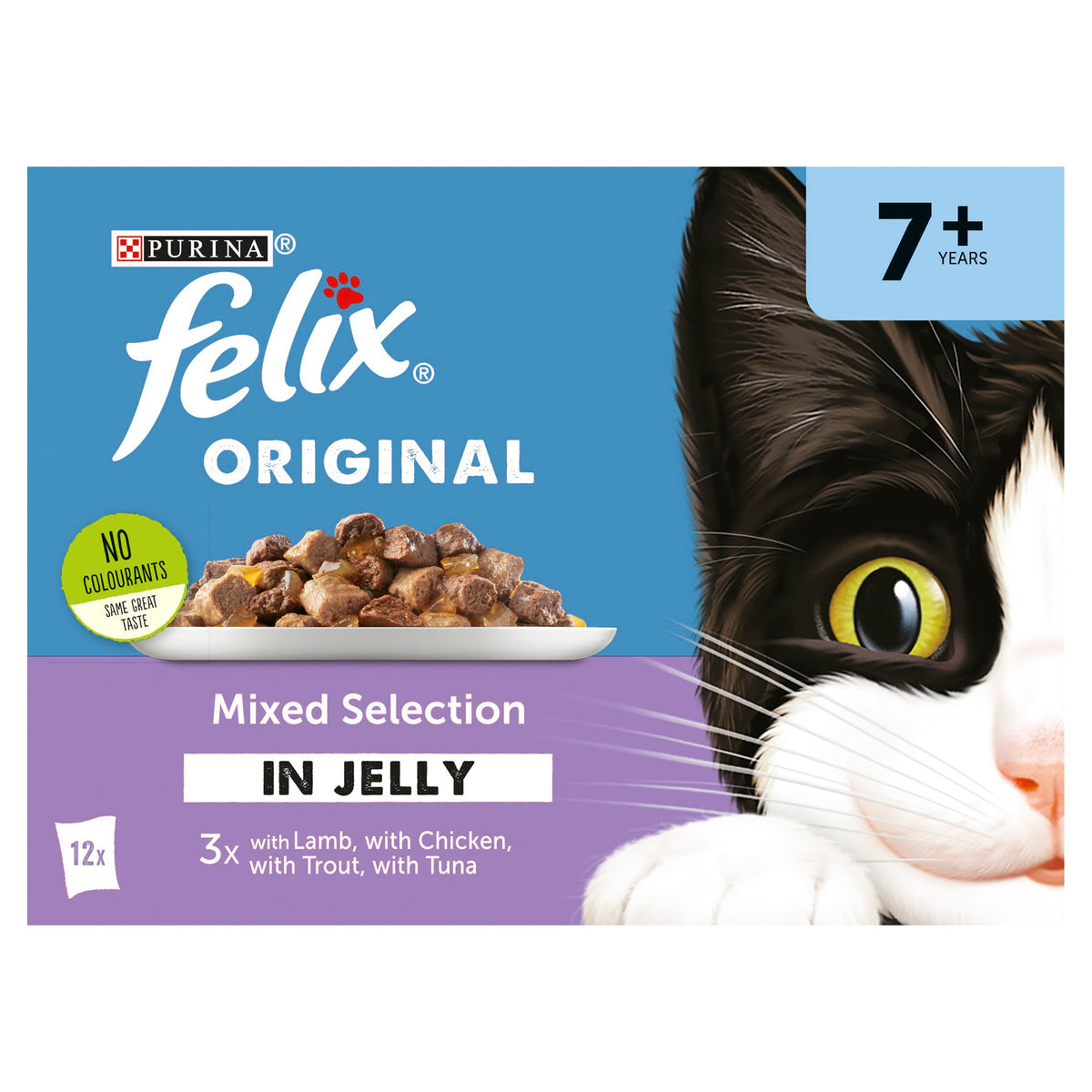 Felix Original Senior Wet Cat Food - Mixed Selection in Jelly