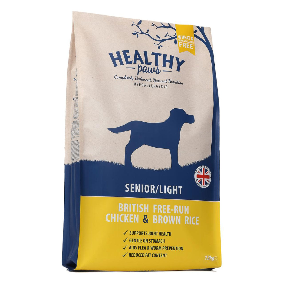 Healthy Paws Light Gluten-free Senior Dry Dog Food - Chicken & Brown R