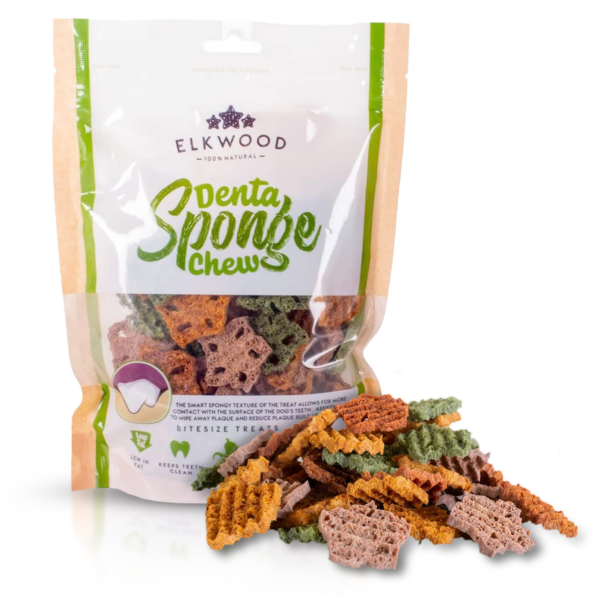 Elkwood Sponge Dental Chews Dogs - 100g | Petwell