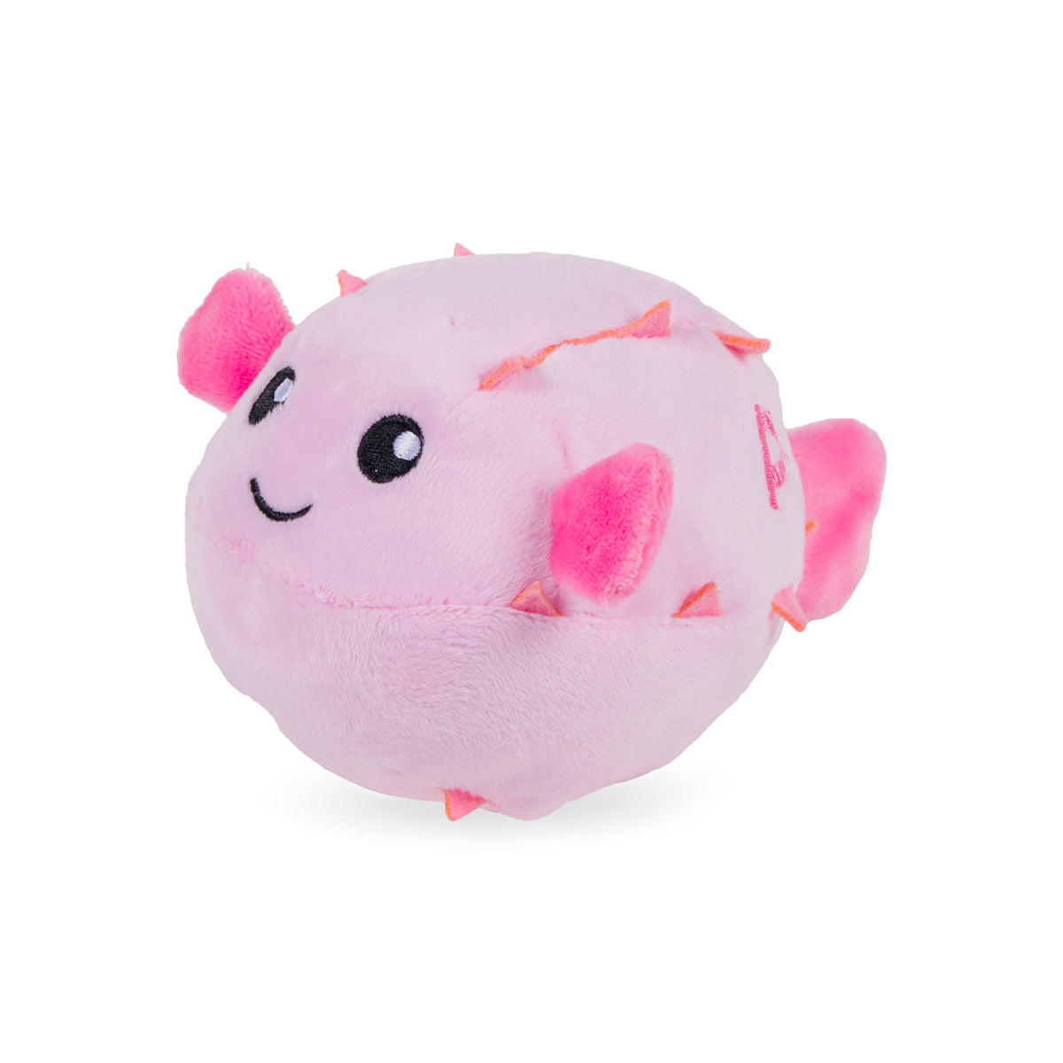 Petface Planet Pippa Puffer Fish Plush Pink Dog Toy