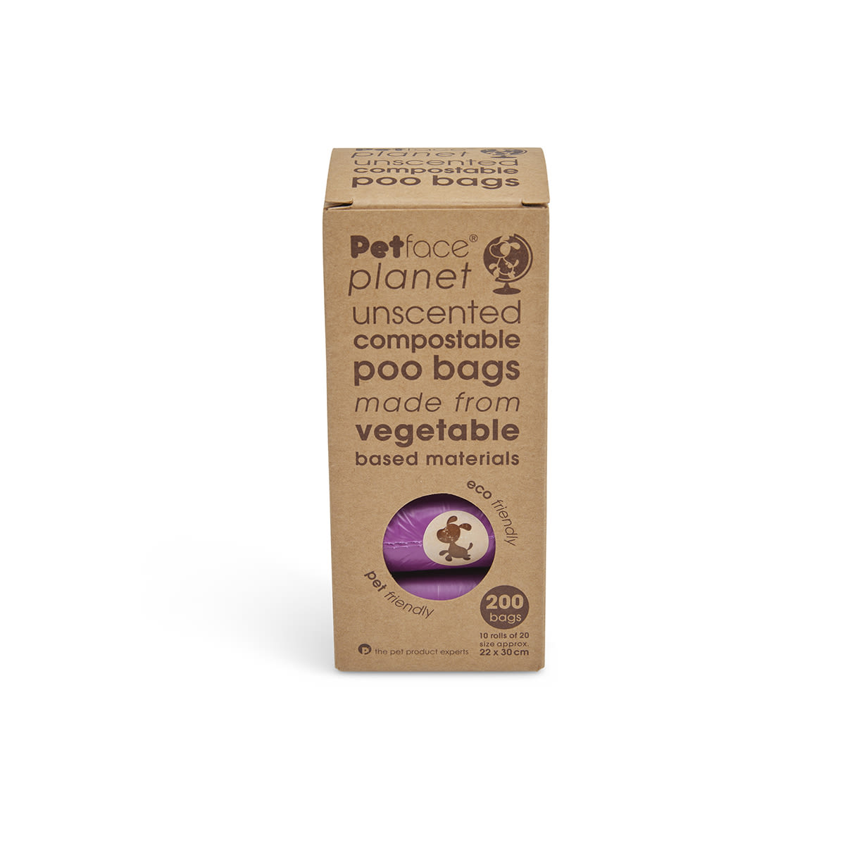 Petface Planet Unscented Compostable Dog Poop Bags