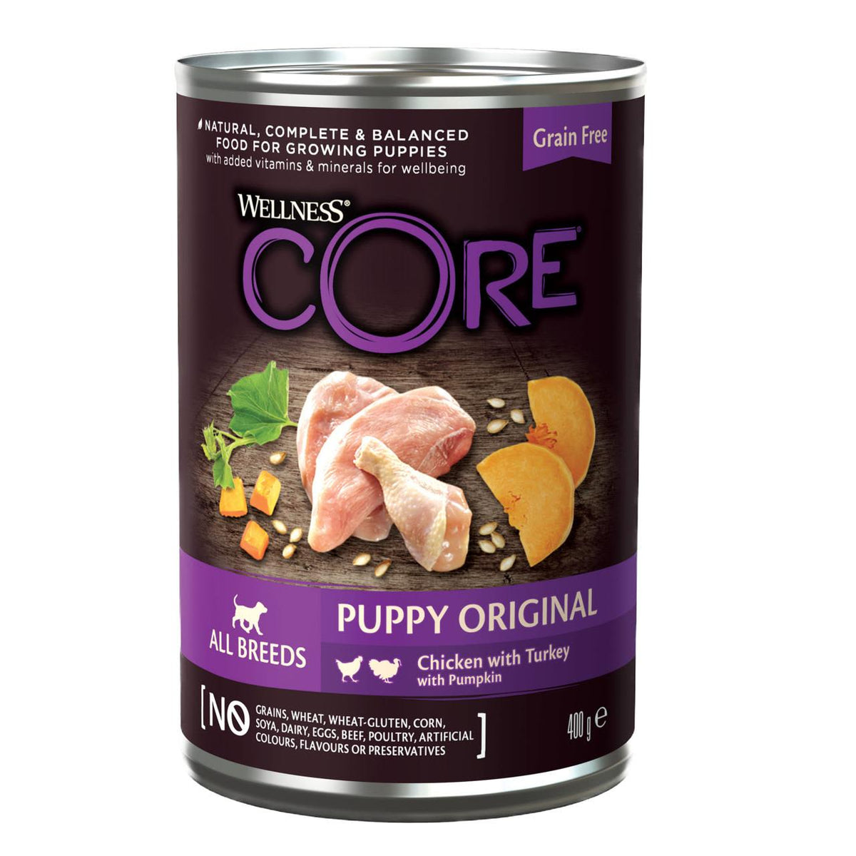 Wellness Core Grain-free Puppy Wet Dog Food - Turkey, Chicken & Pumpki