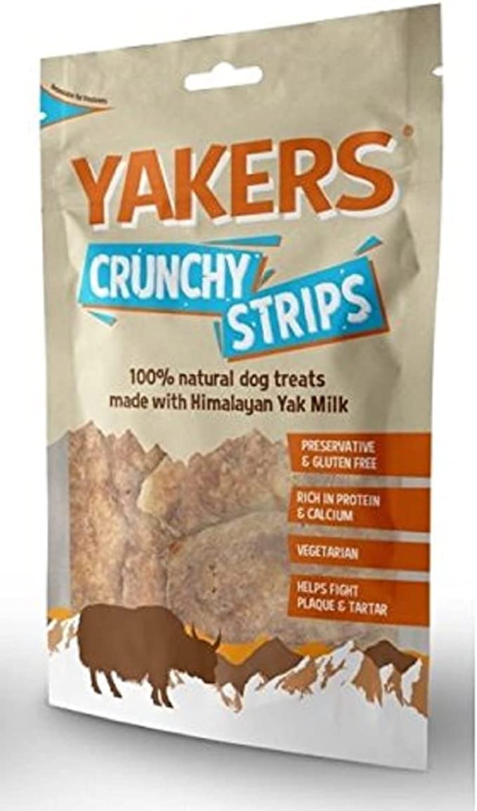 Yakers Crunchy Strips - Yak Milk Natural Dog Treats 70g