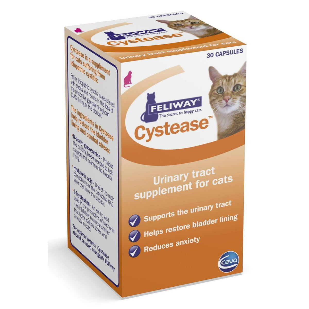 Feliway Cystease Capsules | Urinary Tract Supplements for Cats