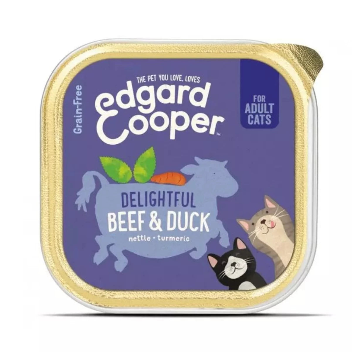 Edgard & Cooper Adult Grain-free Wet Cat Food with Beef & Duck