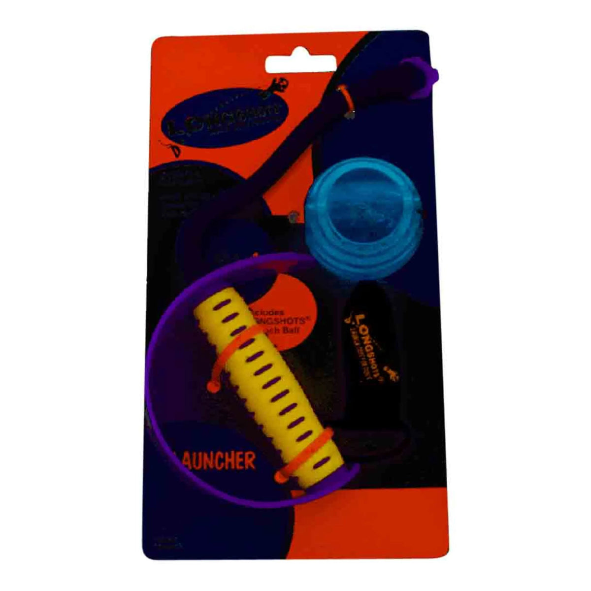 Longshots Large Launch Rubber Ball With Launcher | Petwell